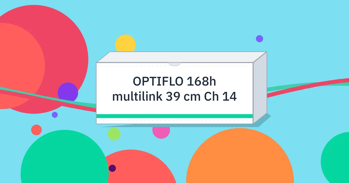 Symbolbild: Packung mit der Aufschrift OPTIFLO 168h multilink 39 cm Ch 14 (PZN 11648980) – Verfügbarkeit und Bezug in Apotheken in Frankfurt am Main