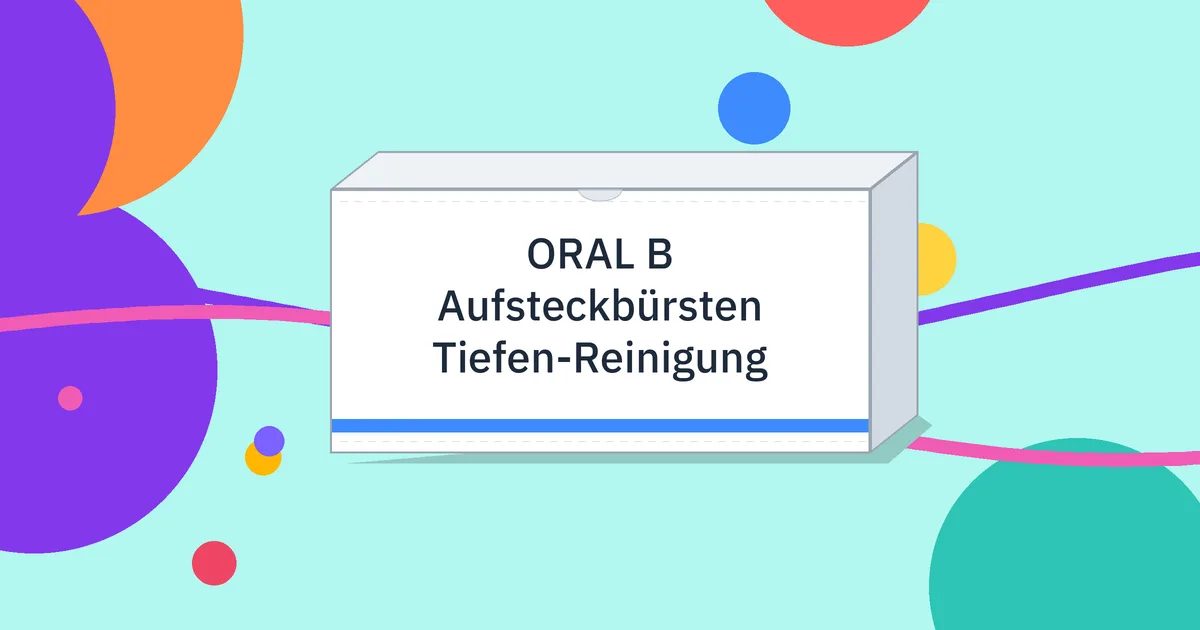 Symbolbild: Packung mit der Aufschrift ORAL B Aufsteckbürsten Tiefen-Reinigung (PZN 11548623) – Verfügbarkeit und Bezug in Apotheken in Frankfurt am Main
