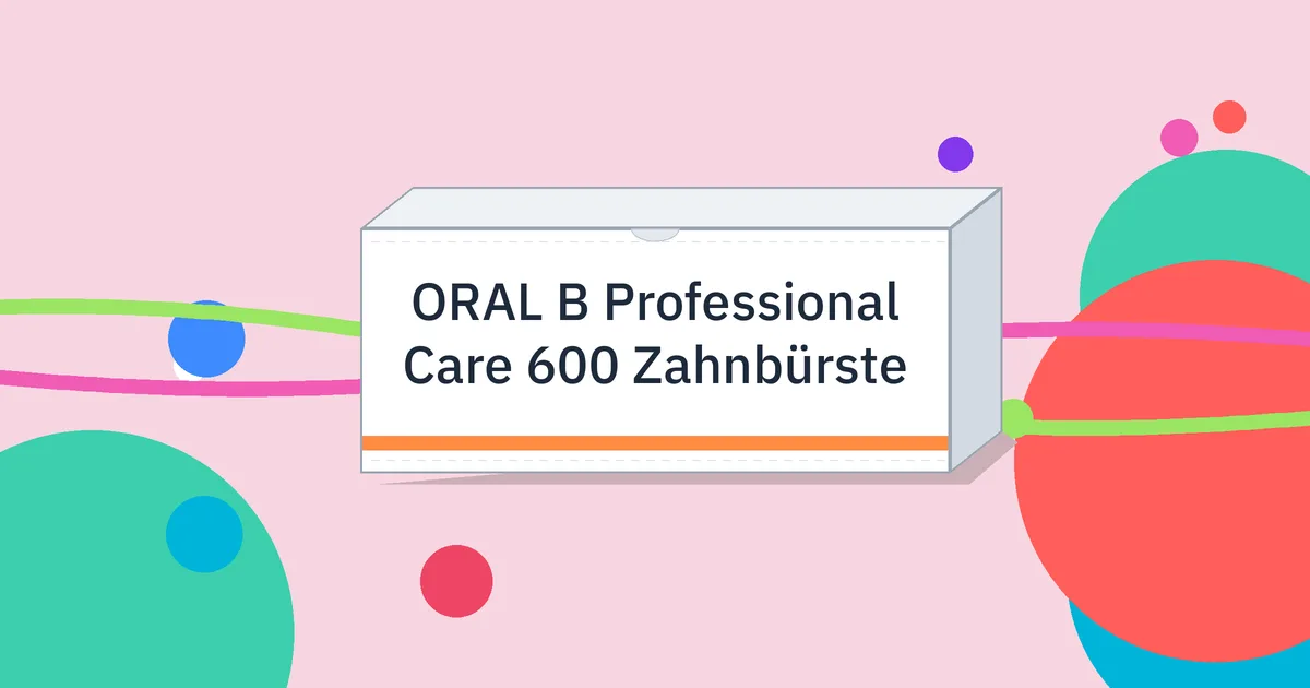 Symbolbild: Packung mit der Aufschrift ORAL B Professional Care 600 Zahnbürste (PZN 11006112) – Verfügbarkeit und Bezug in Apotheken in Frankfurt am Main