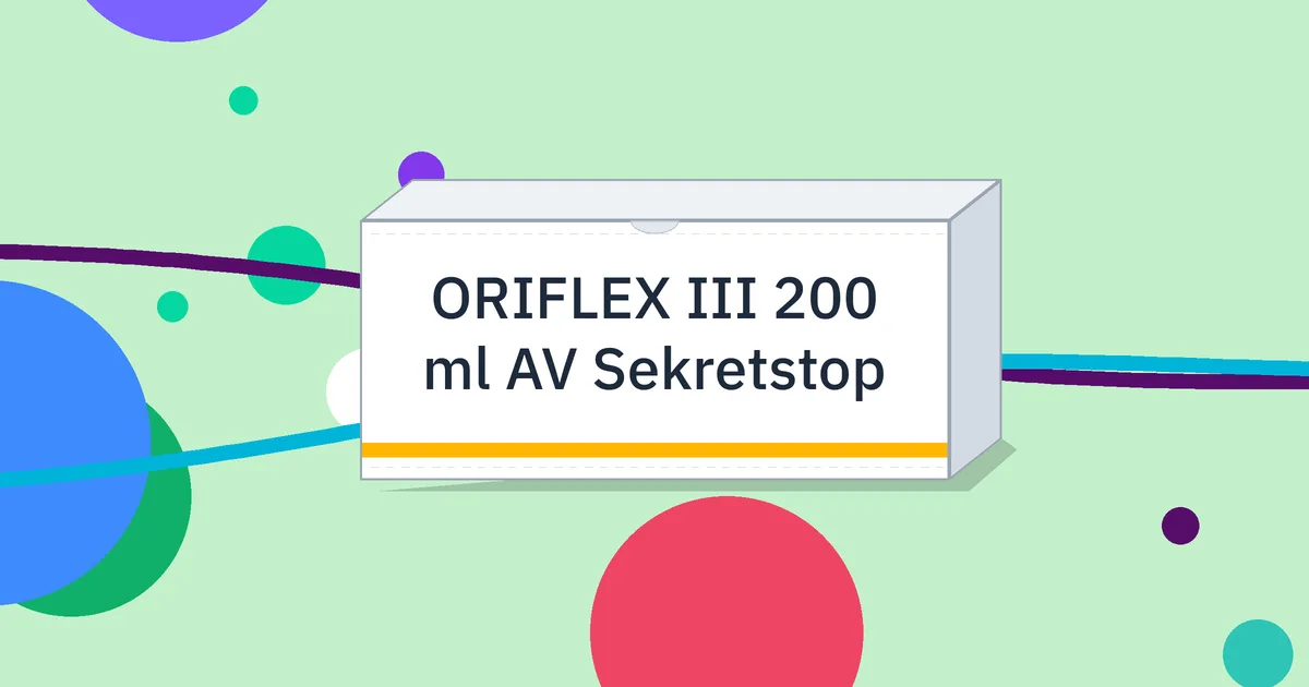 Symbolbild: Packung mit der Aufschrift ORIFLEX III 200 ml AV Sekretstop (PZN 17485935) – Verfügbarkeit und Bezug in Apotheken in Frankfurt am Main