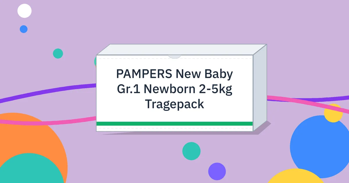 Symbolbild: Packung mit der Aufschrift PAMPERS New Baby Gr.1 Newborn 2-5kg Tragepack (PZN 10256657) – Verfügbarkeit und Bezug in Apotheken in Frankfurt am Main