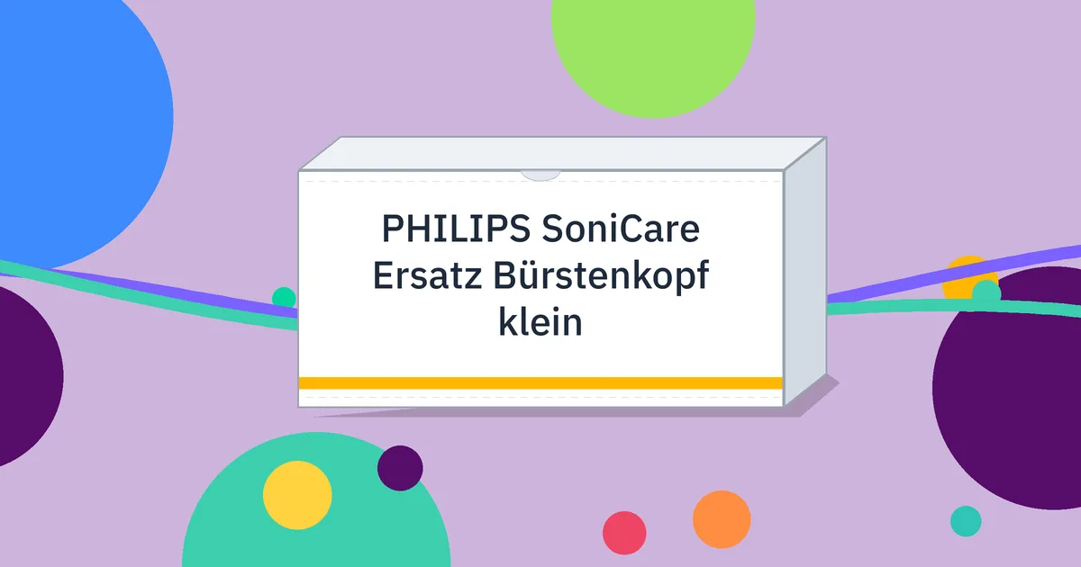 Symbolbild: Packung mit der Aufschrift PHILIPS SoniCare Ersatz Bürstenkopf klein (PZN 00507360) – Verfügbarkeit und Bezug in Apotheken in Frankfurt am Main