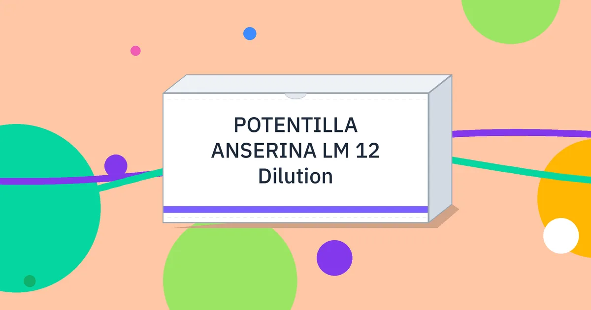 Symbolbild: Packung mit der Aufschrift POTENTILLA ANSERINA LM 12 Dilution (PZN 13665190) – Verfügbarkeit und Bezug in Apotheken in Frankfurt am Main