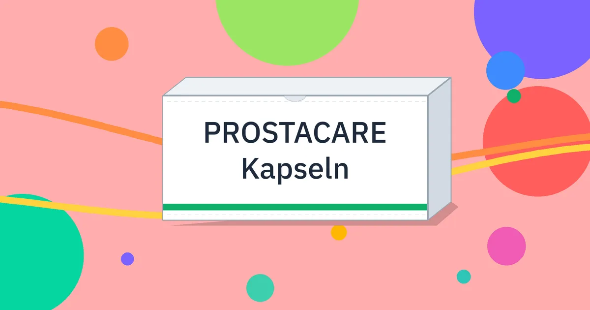 Symbolbild: Packung mit der Aufschrift PROSTACARE Kapseln (PZN 16708528) – Verfügbarkeit und Bezug in Apotheken in Frankfurt am Main