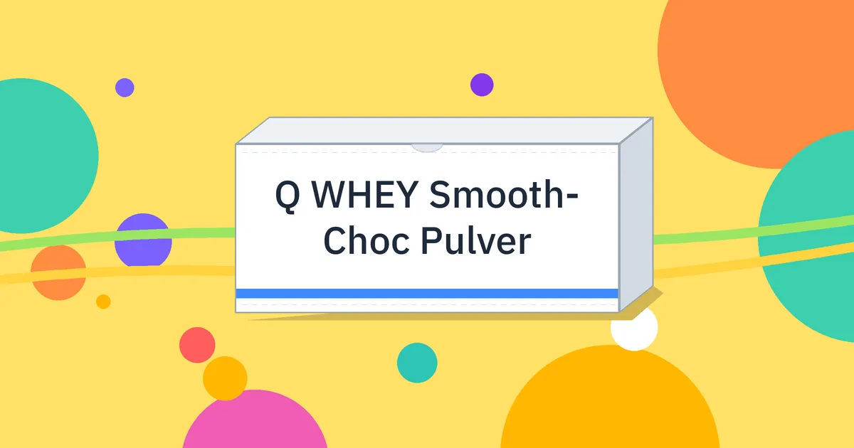 Symbolbild: Packung mit der Aufschrift Q WHEY Smooth-Choc Pulver (PZN 16334140) – Verfügbarkeit und Bezug in Apotheken in Frankfurt am Main