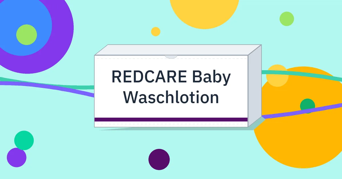 Symbolbild: Packung mit der Aufschrift REDCARE Baby Waschlotion (PZN 19854704) – Verfügbarkeit und Bezug in Apotheken in Frankfurt am Main