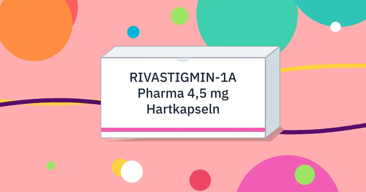 Symbolbild: Packung mit der Aufschrift RIVASTIGMIN-1A Pharma 4,5 mg Hartkapseln (PZN 09322662) – Verfügbarkeit und Bezug in Apotheken in Frankfurt am Main