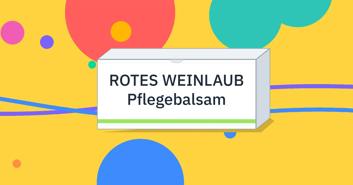 Symbolbild: Packung mit der Aufschrift ROTES WEINLAUB Pflegebalsam (PZN 13514628) – Verfügbarkeit und Bezug in Apotheken in Frankfurt am Main