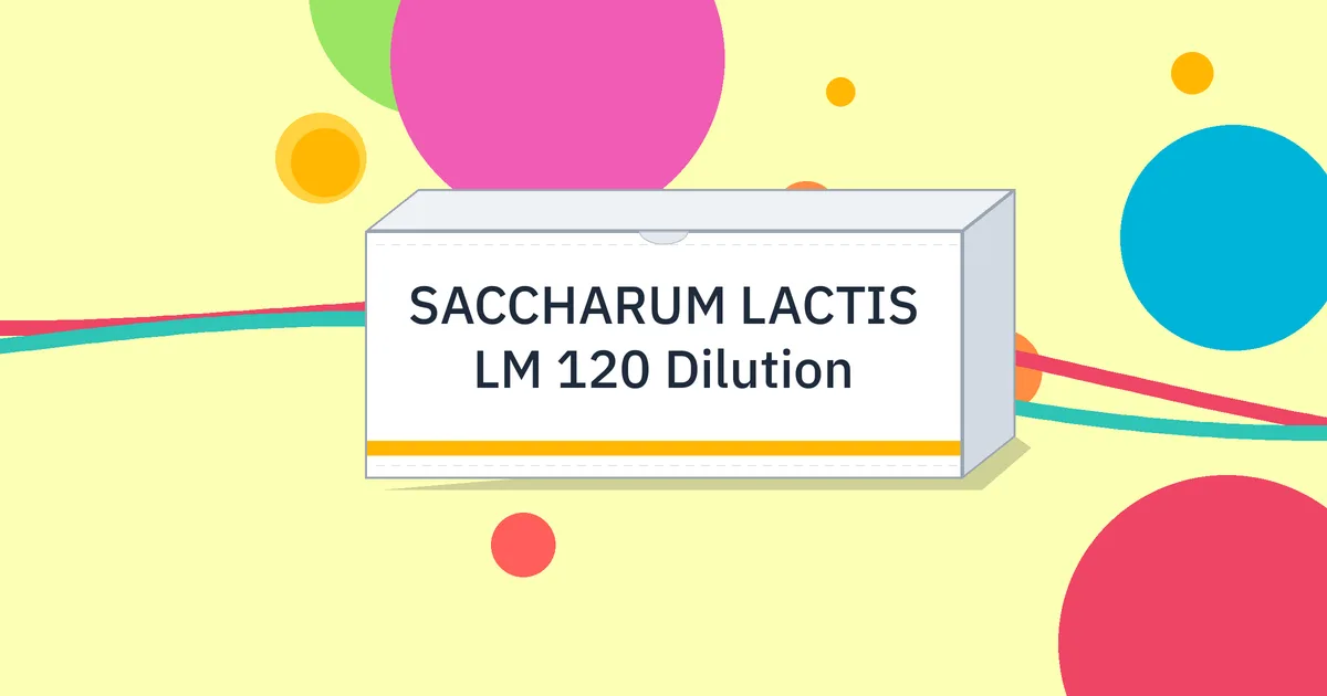 Symbolbild: Packung mit der Aufschrift SACCHARUM LACTIS LM 120 Dilution (PZN 13177013) – Verfügbarkeit und Bezug in Apotheken in Frankfurt am Main