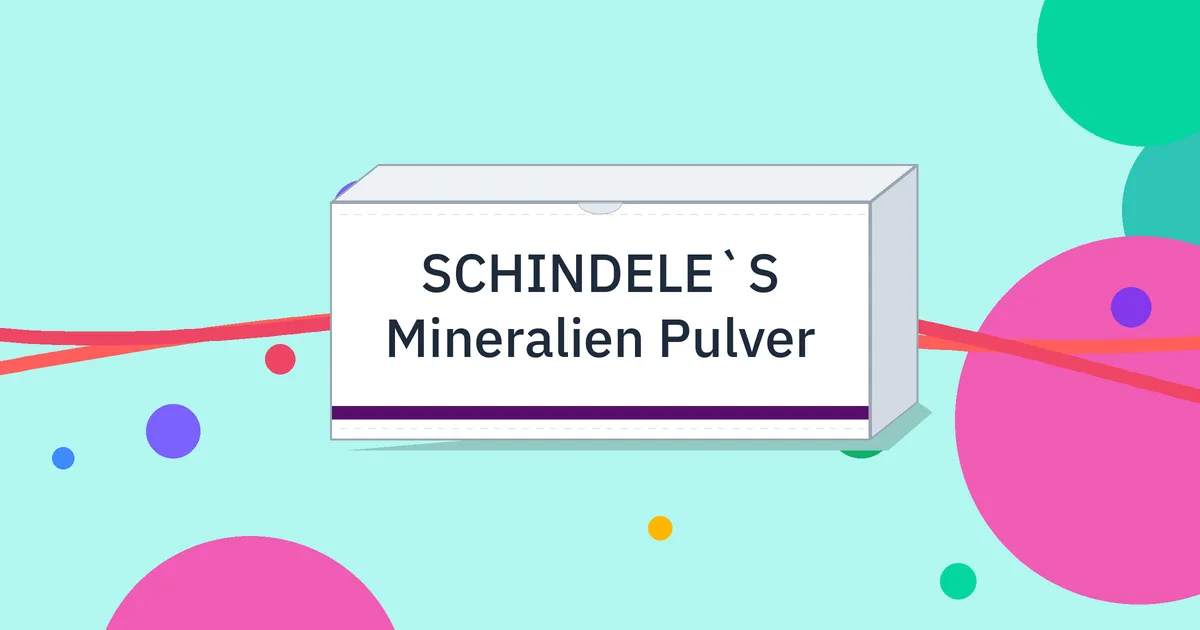 Symbolbild: Packung mit der Aufschrift SCHINDELE`S Mineralien Pulver (PZN 20827440) – Verfügbarkeit und Bezug in Apotheken in Frankfurt am Main