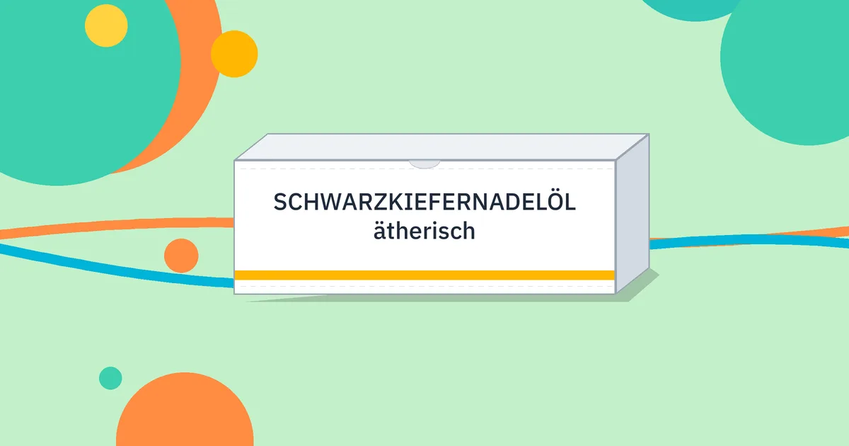 Symbolbild: Packung mit der Aufschrift SCHWARZKIEFERNADELÖL ätherisch (PZN 17157651) – Verfügbarkeit und Bezug in Apotheken in Frankfurt am Main