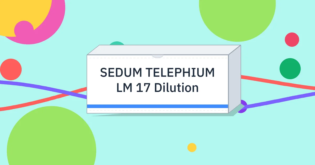 Symbolbild: Packung mit der Aufschrift SEDUM TELEPHIUM LM 17 Dilution (PZN 13693950) – Verfügbarkeit und Bezug in Apotheken in Frankfurt am Main