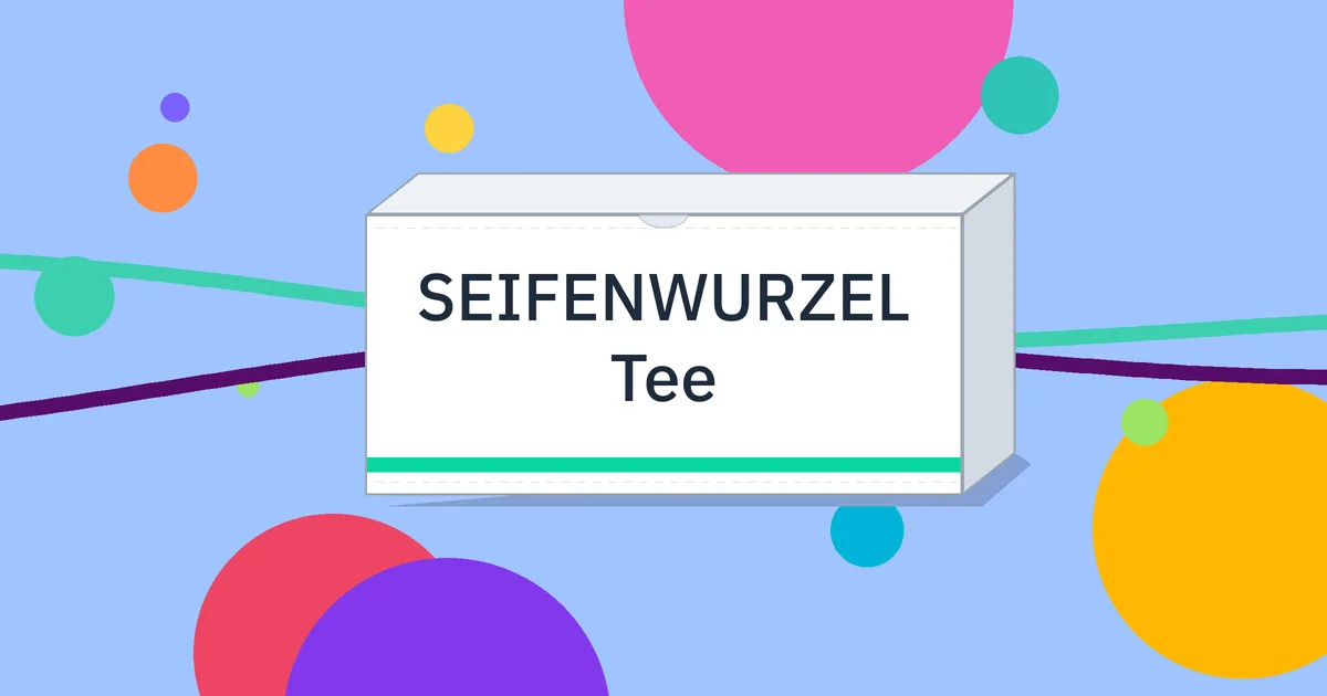 Symbolbild: Packung mit der Aufschrift SEIFENWURZEL Tee (PZN 19549898) – Verfügbarkeit und Bezug in Apotheken in Frankfurt am Main
