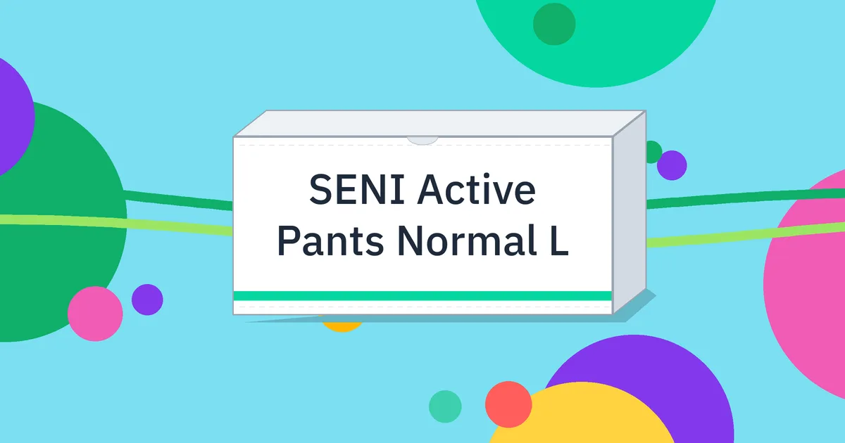 Symbolbild: Packung mit der Aufschrift SENI Active Pants Normal L (PZN 18011263) – Verfügbarkeit und Bezug in Apotheken in Frankfurt am Main