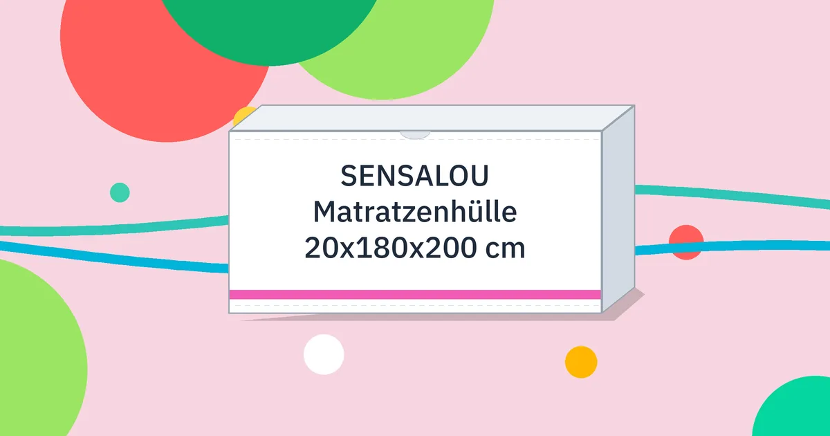 Symbolbild: Packung mit der Aufschrift SENSALOU Matratzenhülle 20x180x200 cm (PZN 16872280) – Verfügbarkeit und Bezug in Apotheken in Frankfurt am Main