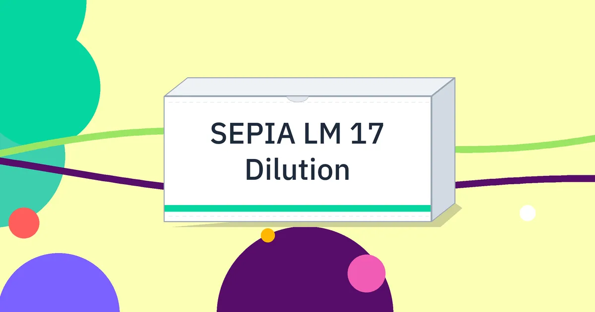 Symbolbild: Packung mit der Aufschrift SEPIA LM 17 Dilution (PZN 13188548) – Verfügbarkeit und Bezug in Apotheken in Frankfurt am Main