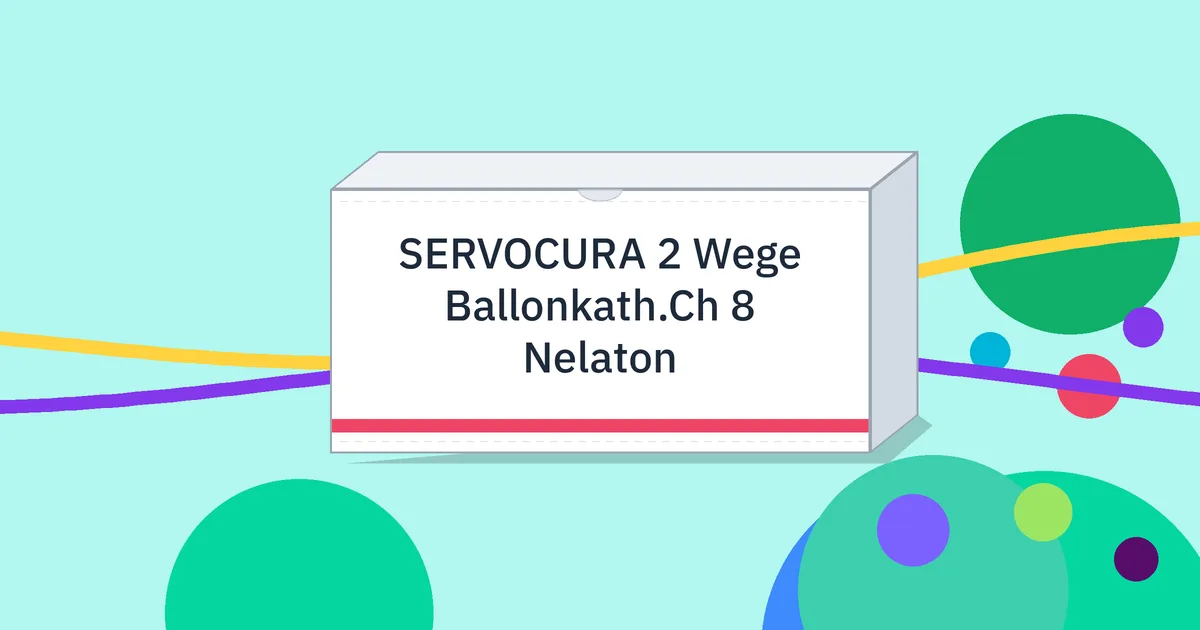 Symbolbild: Packung mit der Aufschrift SERVOCURA 2 Wege Ballonkath.Ch 8 Nelaton (PZN 05491706) – Verfügbarkeit und Bezug in Apotheken in Frankfurt am Main