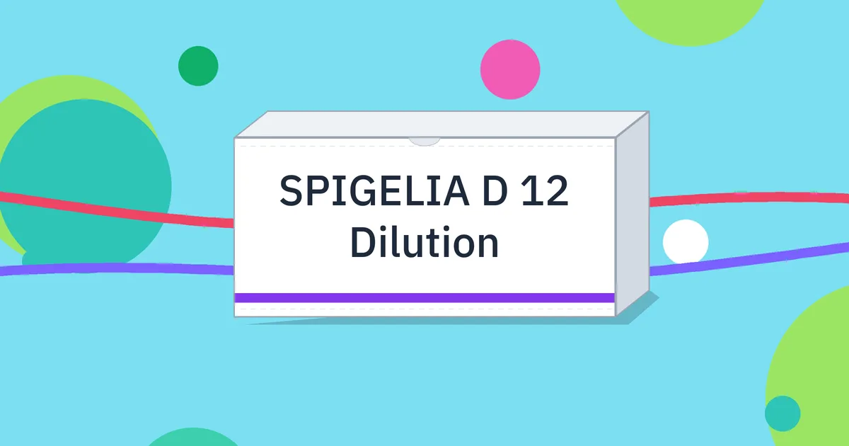 Symbolbild: Packung mit der Aufschrift SPIGELIA D 12 Dilution (PZN 02106369) – Verfügbarkeit und Bezug in Apotheken in Frankfurt am Main