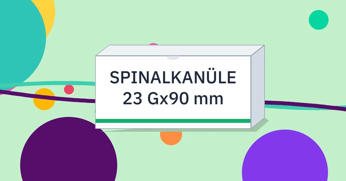 Symbolbild: Packung mit der Aufschrift SPINALKANÜLE 23 Gx90 mm (PZN 12339531) – Verfügbarkeit und Bezug in Apotheken in Frankfurt am Main