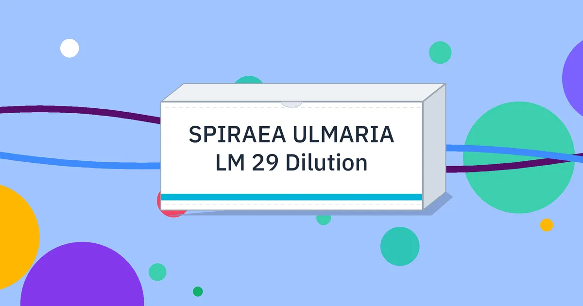 Symbolbild: Packung mit der Aufschrift SPIRAEA ULMARIA LM 29 Dilution (PZN 13196275) – Verfügbarkeit und Bezug in Apotheken in Frankfurt am Main