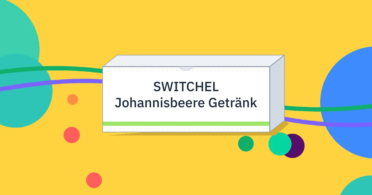 Symbolbild: Packung mit der Aufschrift SWITCHEL Johannisbeere Getränk (PZN 13834818) – Verfügbarkeit und Bezug in Apotheken in Frankfurt am Main