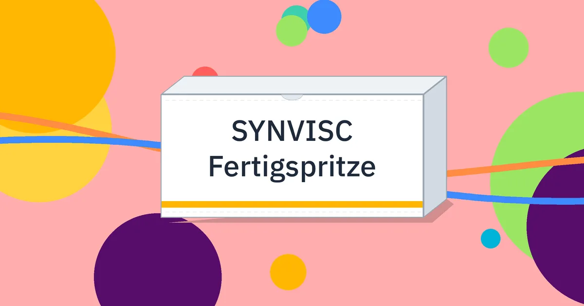 Symbolbild: Packung mit der Aufschrift SYNVISC Fertigspritze (PZN 19279387) – Verfügbarkeit und Bezug in Apotheken in Frankfurt am Main
