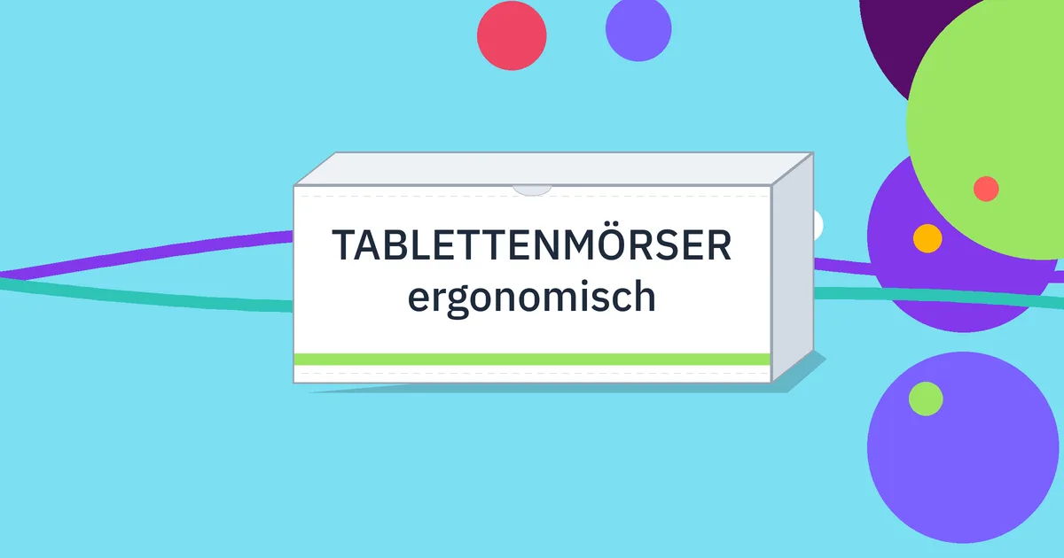 Symbolbild: Packung mit der Aufschrift TABLETTENMÖRSER ergonomisch (PZN 20204087) – Verfügbarkeit und Bezug in Apotheken in Frankfurt am Main