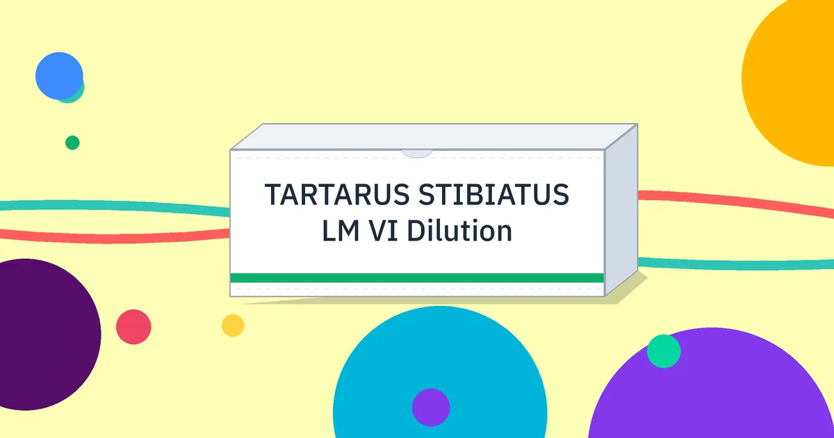 Symbolbild: Packung mit der Aufschrift TARTARUS STIBIATUS LM VI Dilution (PZN 02669233) – Verfügbarkeit und Bezug in Apotheken in Frankfurt am Main