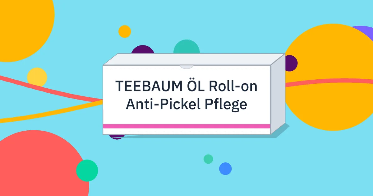 Symbolbild: Packung mit der Aufschrift TEEBAUM ÖL Roll-on Anti-Pickel Pflege (PZN 20777222) – Verfügbarkeit und Bezug in Apotheken in Frankfurt am Main