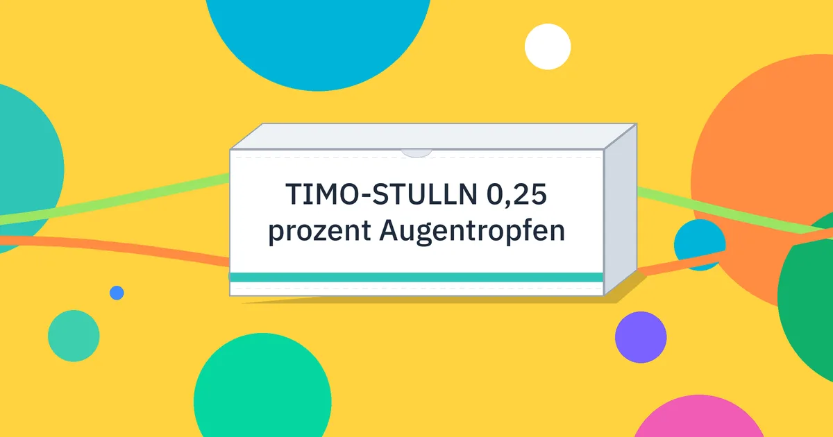Symbolbild: Packung mit der Aufschrift TIMO-STULLN 0,25 prozent Augentropfen (PZN 06878784) – Verfügbarkeit und Bezug in Apotheken in Frankfurt am Main