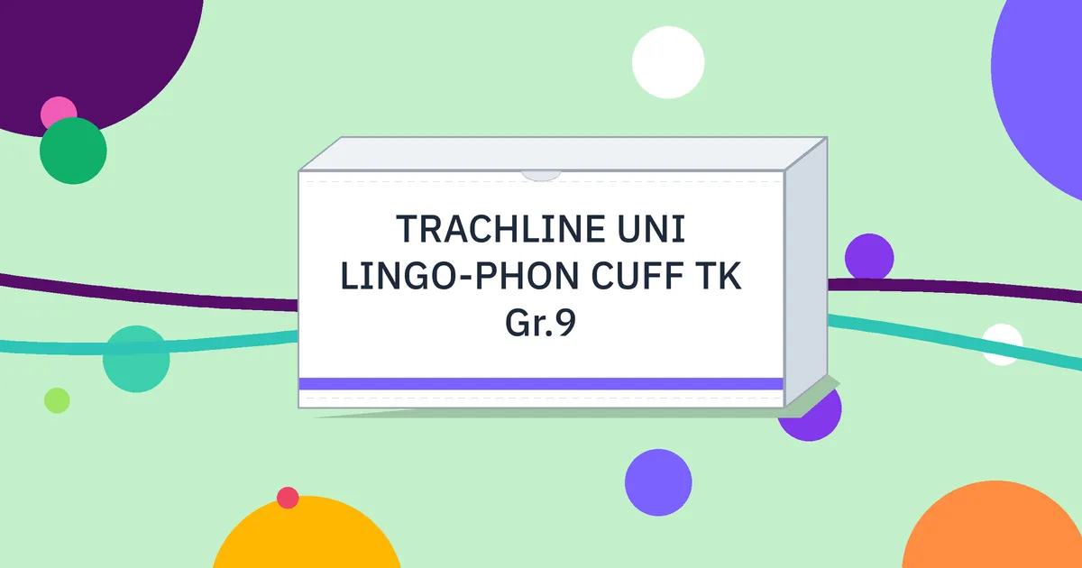 Symbolbild: Packung mit der Aufschrift TRACHLINE UNI LINGO-PHON CUFF TK Gr.9 (PZN 17156278) – Verfügbarkeit und Bezug in Apotheken in Frankfurt am Main