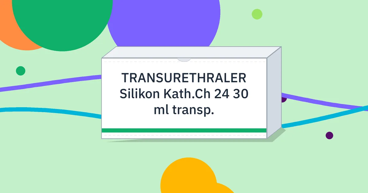 Symbolbild: Packung mit der Aufschrift TRANSURETHRALER Silikon Kath.Ch 24 30 ml transp. (PZN 13163749) – Verfügbarkeit und Bezug in Apotheken in Frankfurt am Main