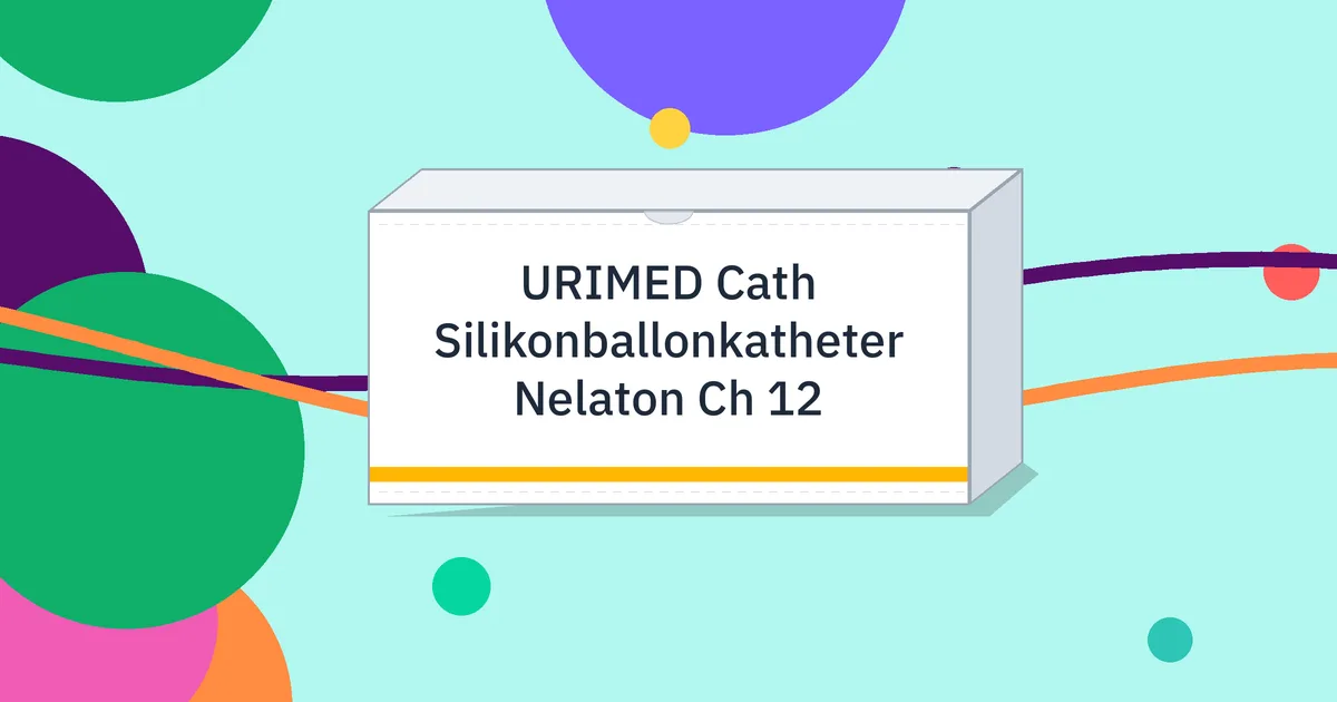 Symbolbild: Packung mit der Aufschrift URIMED Cath Silikonballonkatheter Nelaton Ch 12 (PZN 14275634) – Verfügbarkeit und Bezug in Apotheken in Frankfurt am Main