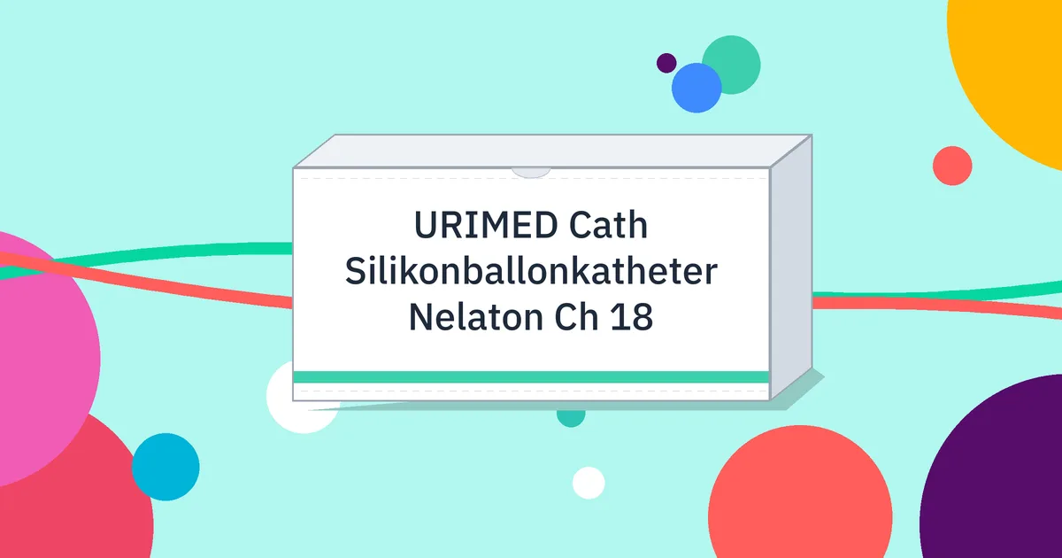 Symbolbild: Packung mit der Aufschrift URIMED Cath Silikonballonkatheter Nelaton Ch 18 (PZN 14275663) – Verfügbarkeit und Bezug in Apotheken in Frankfurt am Main