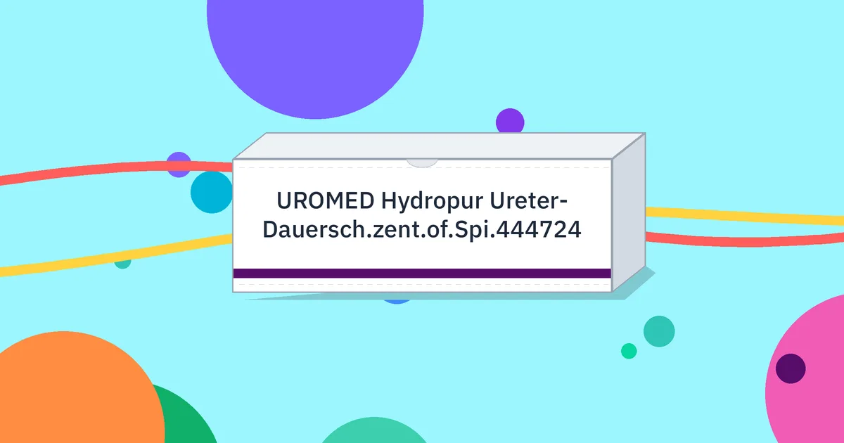 Symbolbild: Packung mit der Aufschrift UROMED Hydropur Ureter-Dauersch.zent.of.Spi.444724 (PZN 11371308) – Verfügbarkeit und Bezug in Apotheken in Frankfurt am Main