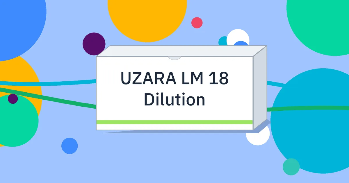 Symbolbild: Packung mit der Aufschrift UZARA LM 18 Dilution (PZN 13260027) – Verfügbarkeit und Bezug in Apotheken in Frankfurt am Main