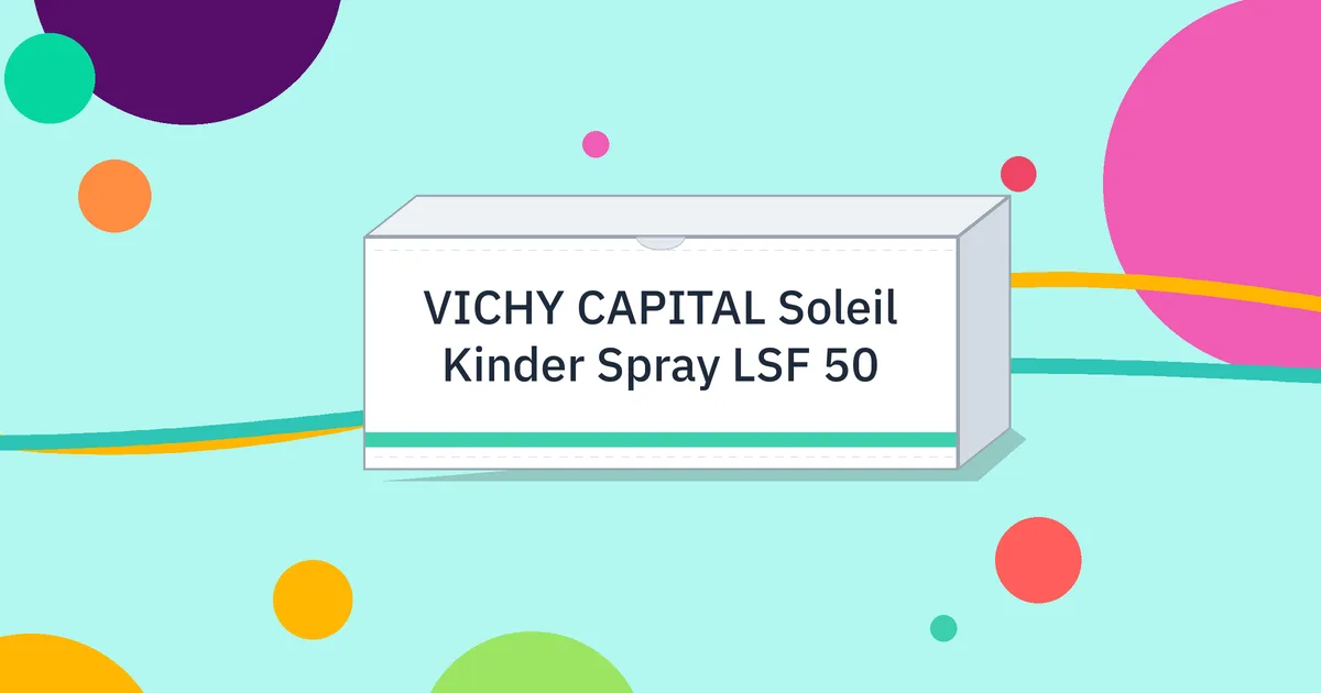 Symbolbild: Packung mit der Aufschrift VICHY CAPITAL Soleil Kinder Spray LSF 50 (PZN 01842505) – Verfügbarkeit und Bezug in Apotheken in Frankfurt am Main
