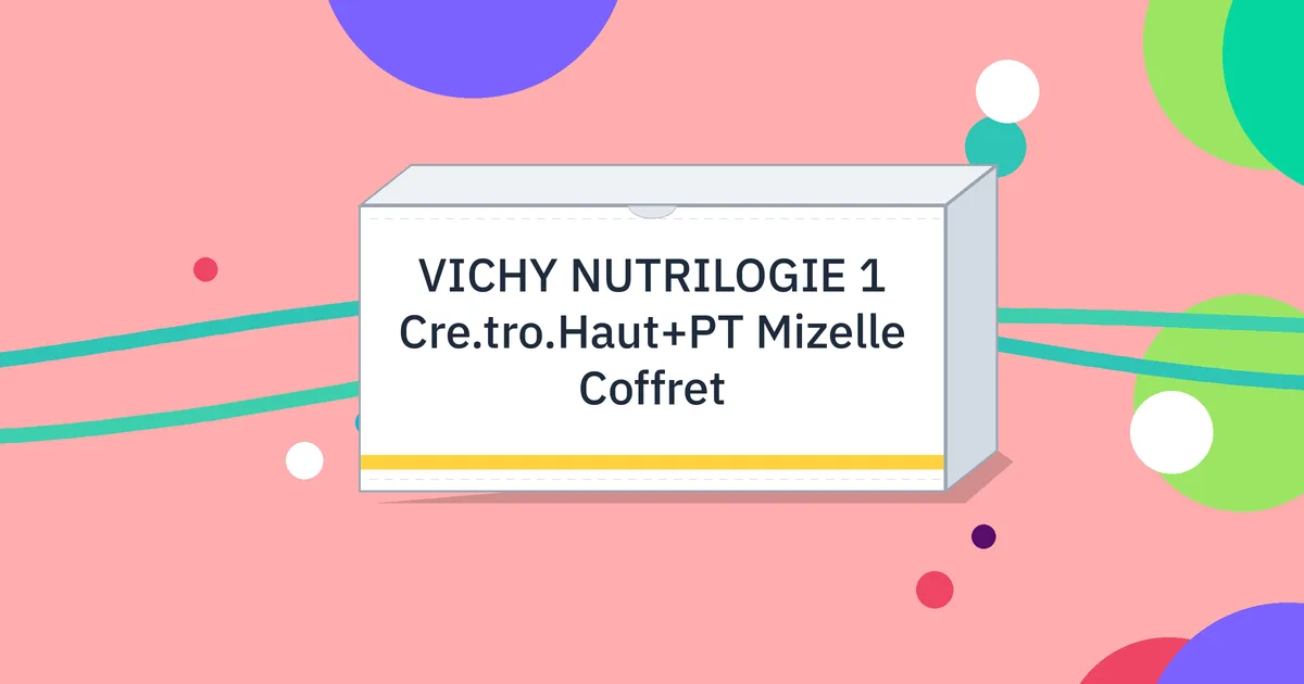 Symbolbild: Packung mit der Aufschrift VICHY NUTRILOGIE 1 Cre.tro.Haut+PT Mizelle Coffret (PZN 16954807) – Verfügbarkeit und Bezug in Apotheken in Frankfurt am Main