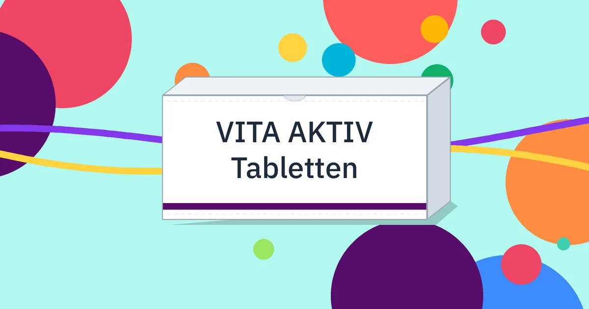 Symbolbild: Packung mit der Aufschrift VITA AKTIV Tabletten (PZN 08489325) – Verfügbarkeit und Bezug in Apotheken in Frankfurt am Main