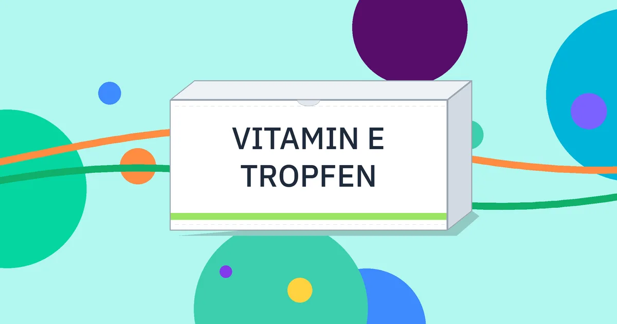Symbolbild: Packung mit der Aufschrift VITAMIN E TROPFEN (PZN 12369472) – Verfügbarkeit und Bezug in Apotheken in Frankfurt am Main