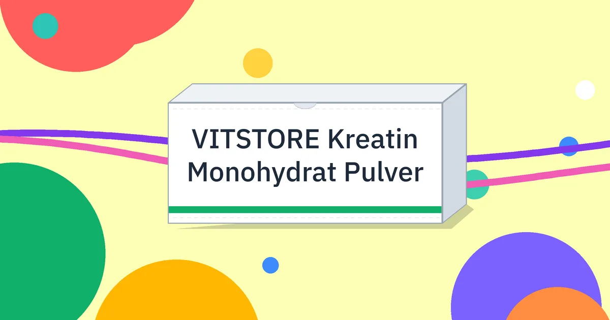 Symbolbild: Packung mit der Aufschrift VITSTORE Kreatin Monohydrat Pulver (PZN 19422324) – Verfügbarkeit und Bezug in Apotheken in Frankfurt am Main