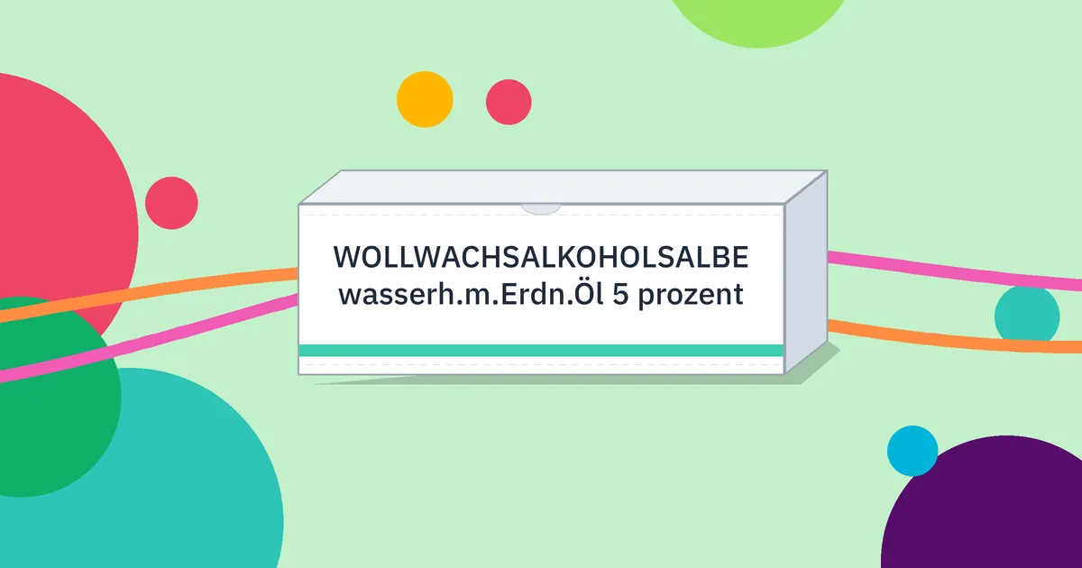 Symbolbild: Packung mit der Aufschrift WOLLWACHSALKOHOLSALBE wasserh.m.Erdn.Öl 5 prozent (PZN 07708788) – Verfügbarkeit und Bezug in Apotheken in Frankfurt am Main