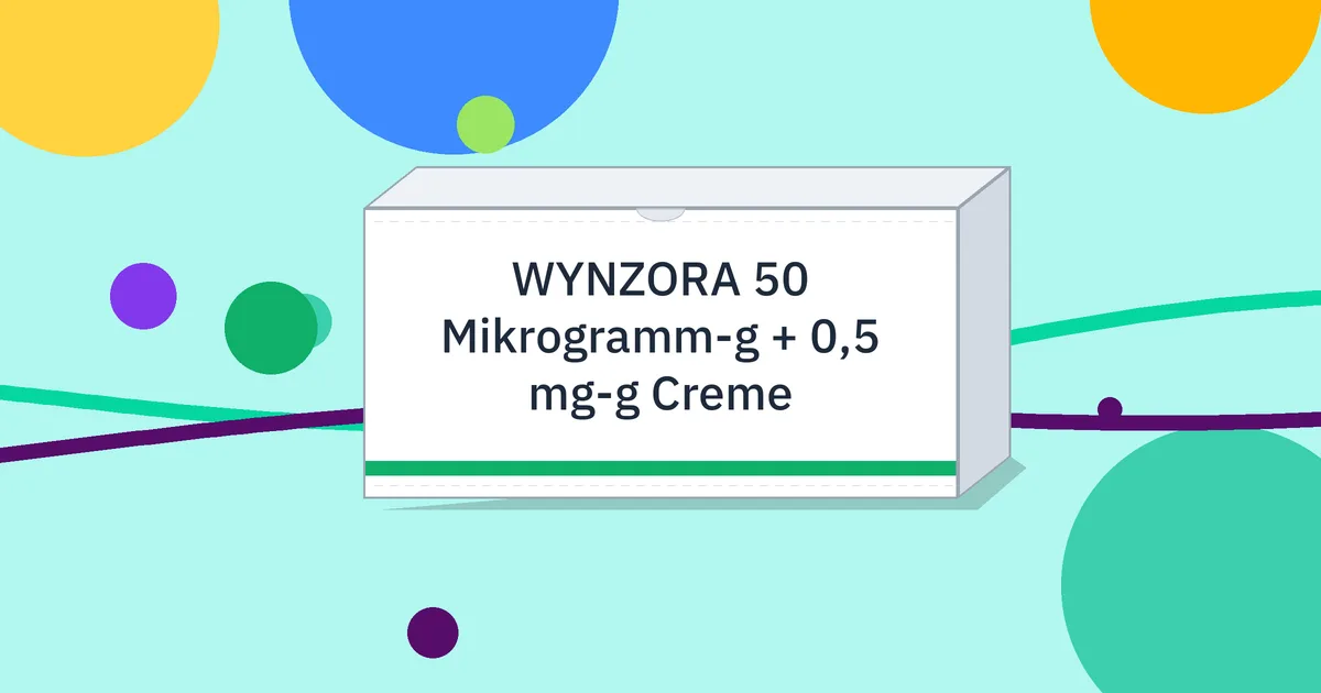 Symbolbild: Packung mit der Aufschrift WYNZORA 50 Mikrogramm-g + 0,5 mg-g Creme (PZN 18502788) – Verfügbarkeit und Bezug in Apotheken in Frankfurt am Main