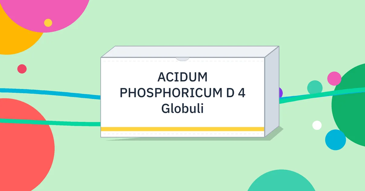 Symbolbild: Packung mit der Aufschrift ACIDUM PHOSPHORICUM D 4 Globuli (PZN 14311382) – Verfügbarkeit und Bezug in Apotheken in Frankfurt am Main