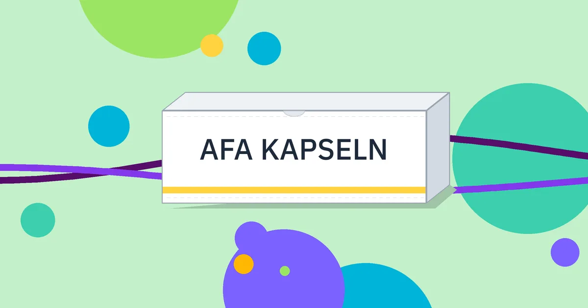 Symbolbild: Packung mit der Aufschrift AFA KAPSELN (PZN 01371603) – Verfügbarkeit und Bezug in Apotheken in Frankfurt am Main