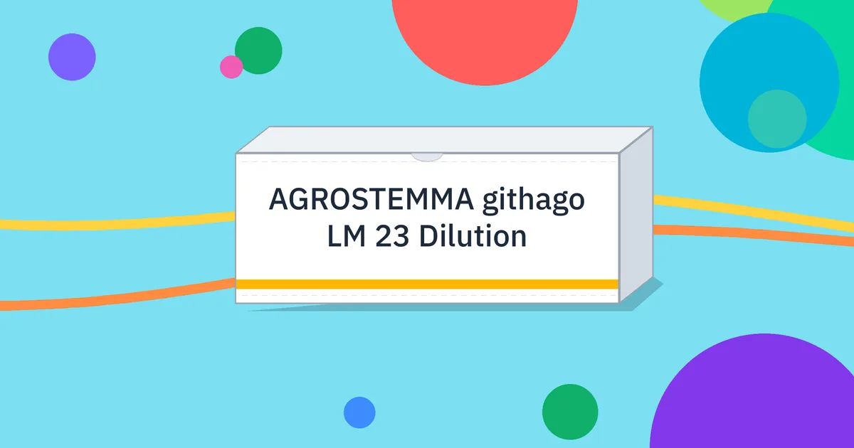 Symbolbild: Packung mit der Aufschrift AGROSTEMMA githago LM 23 Dilution (PZN 13307504) – Verfügbarkeit und Bezug in Apotheken in Frankfurt am Main