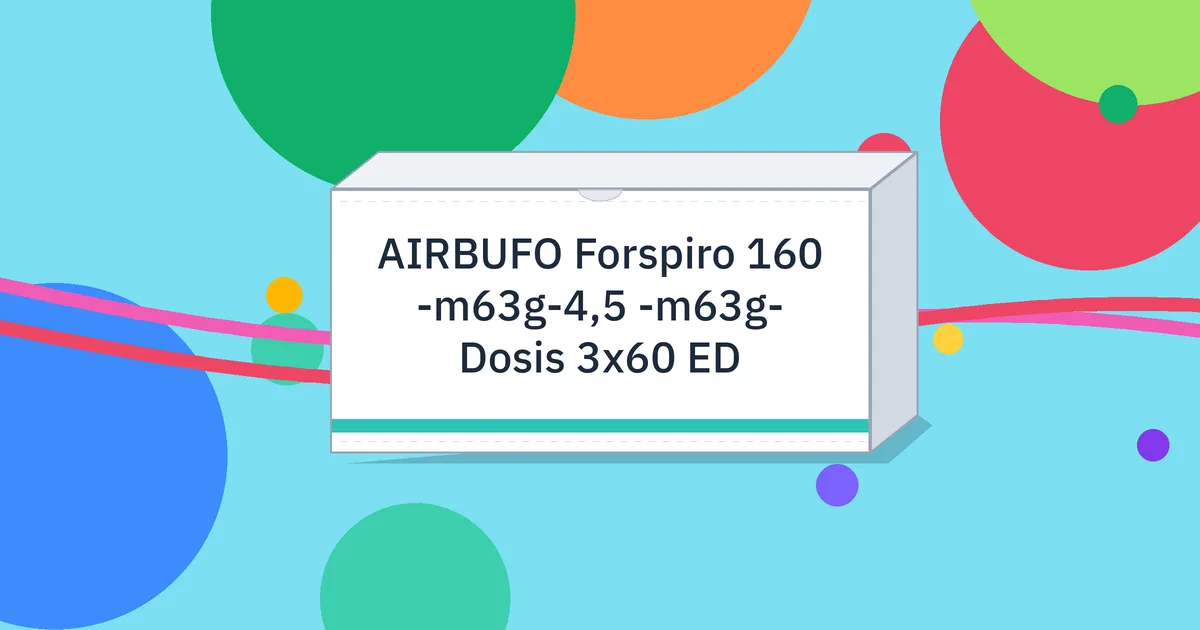 Symbolbild: Packung mit der Aufschrift AIRBUFO Forspiro 160 -m63g-4,5 -m63g-Dosis 3x60 ED (PZN 13584698) – Verfügbarkeit und Bezug in Apotheken in Frankfurt am Main
