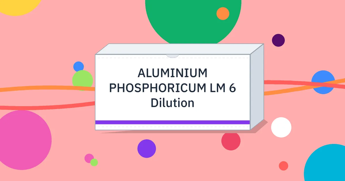 Symbolbild: Packung mit der Aufschrift ALUMINIUM PHOSPHORICUM LM 6 Dilution (PZN 13317081) – Verfügbarkeit und Bezug in Apotheken in Frankfurt am Main