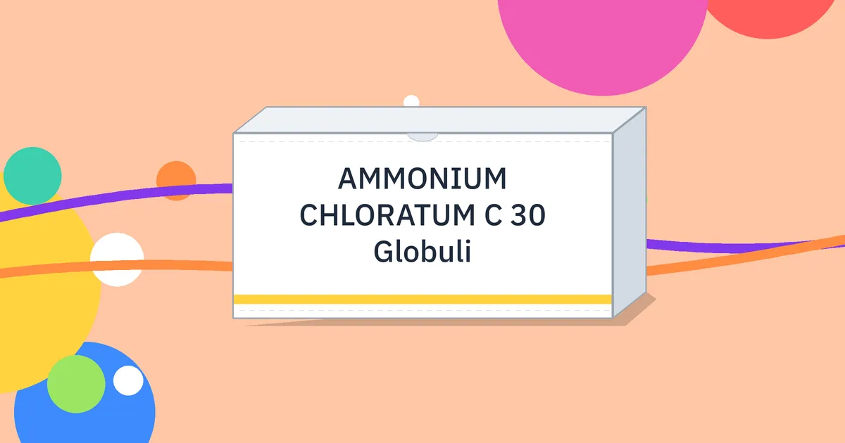 Symbolbild: Packung mit der Aufschrift AMMONIUM CHLORATUM C 30 Globuli (PZN 04203125) – Verfügbarkeit und Bezug in Apotheken in Frankfurt am Main