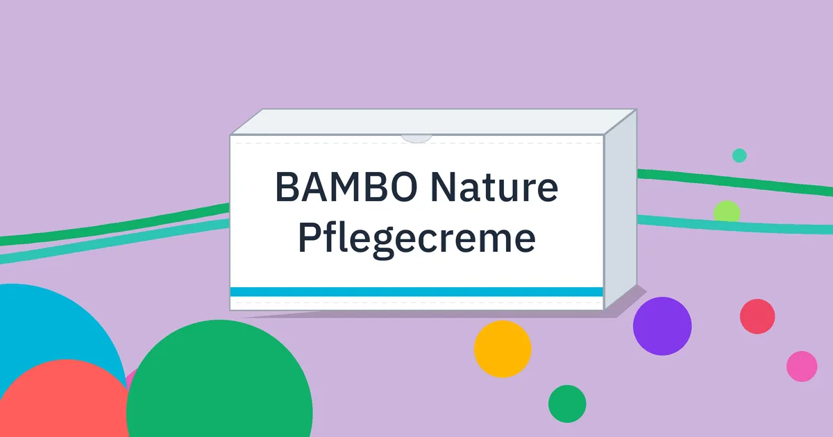 Symbolbild: Packung mit der Aufschrift BAMBO Nature Pflegecreme (PZN 16888186) – Verfügbarkeit und Bezug in Apotheken in Frankfurt am Main